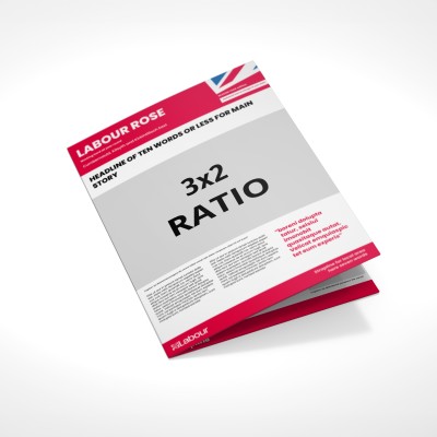 A4 Newsletter folded in half