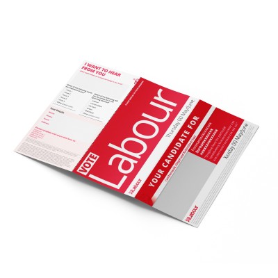 A4 Newsletter with Roll Fold