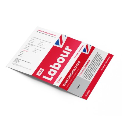 A3 Election Address with Roll Fold