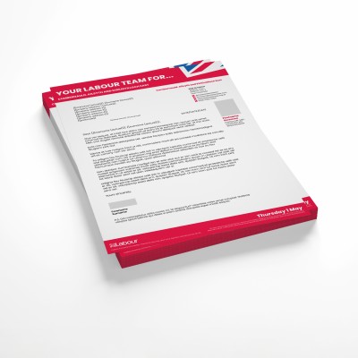 A4 letter and form mailing with BRE insert