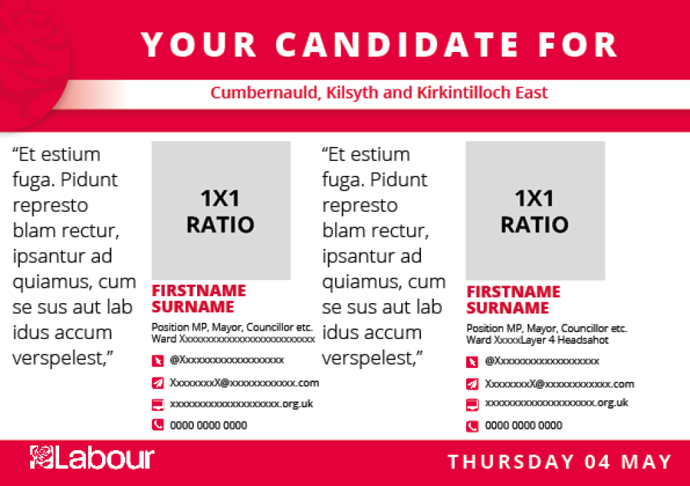 A5 Calling Card - Classic Design with Survey