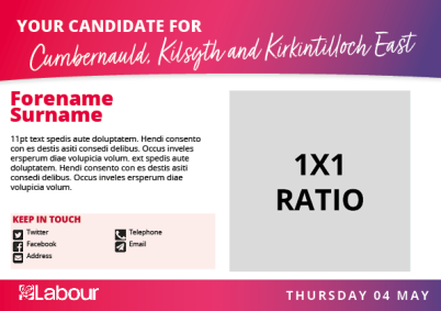 A5 Calling Card - Local Design with Survey